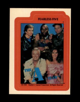 1983 Topps The A-Team Stickers #7 Fearless Five | eBay