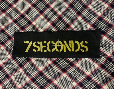 7 Seconds DIY Patch- Punk Crust Leftover Crack Star Hipsters Citizen ...