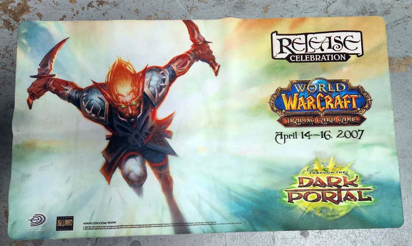 2007 World of Warcraft Dark Portal Release Celebration TCG Playmat | eBay