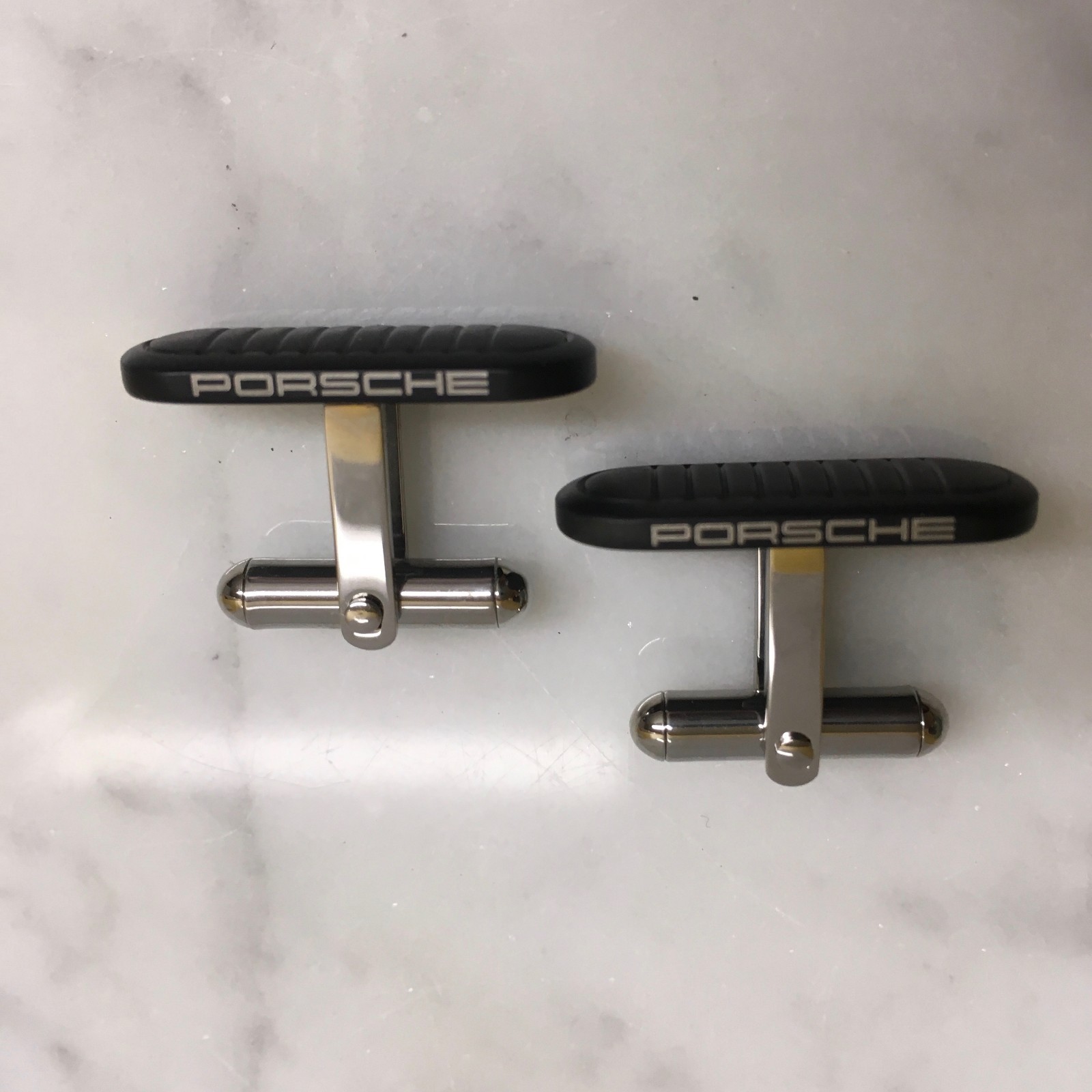 PORSCHE DESIGN DRIVER'S SELECTION CUFFLINKS W/LASER ENGRAVED PORSCHE ...