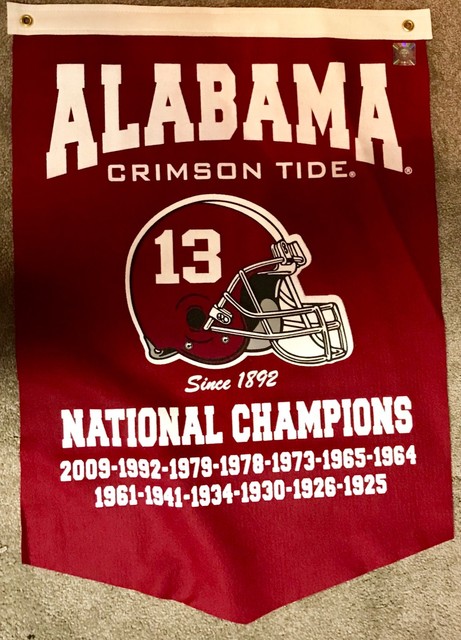 Alabama University Crimson Tide Football Banner | eBay