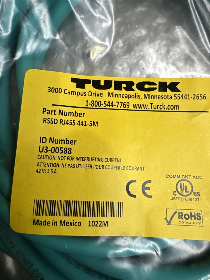 TURCK RSSD RJ45S 441-5M / RSSDRJ45S4415M (NEW IN BOX) | eBay