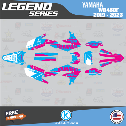 Graphics Kit for Yamaha WR450F 2019 2020 2021 2022 2023 Legend ...