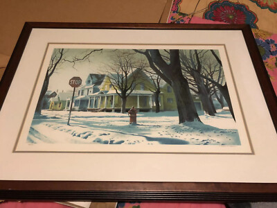 ROBERT ADDISON - WINTER MORNING SERIGRAPH 1985 Signed | eBay