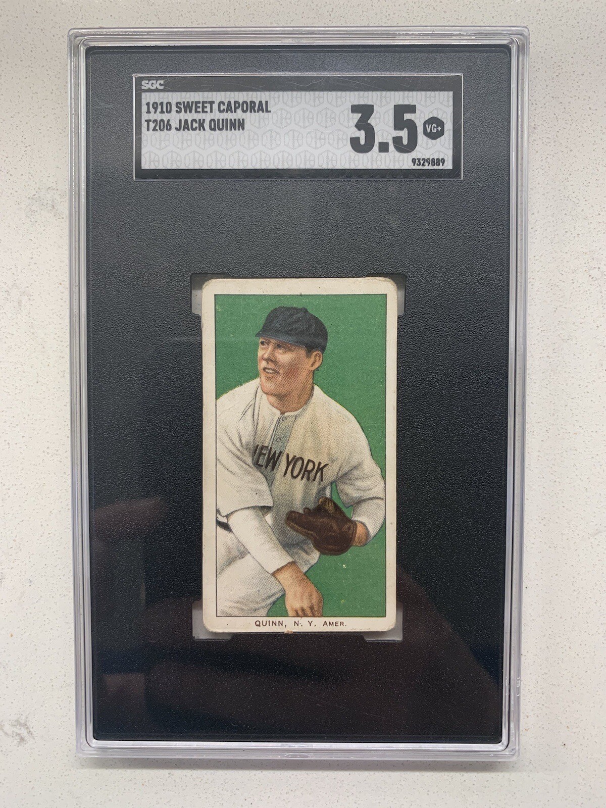 1909-11 T206 Jack Quinn Sweet Caporal SGC 3.5 New York Yankees 2 Books ...