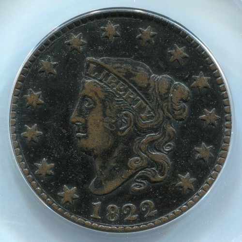1822 Coronet Head Large 1c Cent N-4, R2 ANACS VF30 Details | eBay
