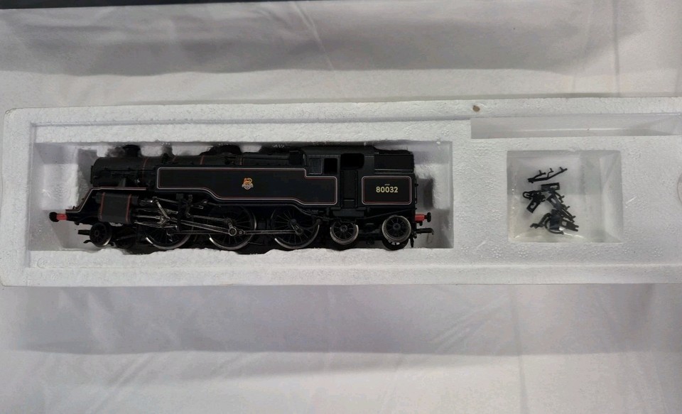 Bachmann 32-352 Standard Class 4MT Tank. No 80032 BR Lined Black Early ...