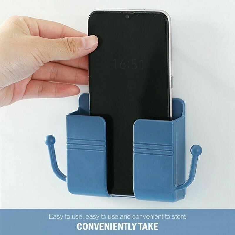 Home Wall Mounted Storage Organizer Box Case Mobile Phone Plug Charging ...