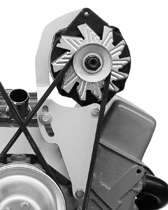 ALAN GROVE COMPONENTS Alt.Bracket SBC Short Pump Driver Side High Mt ...
