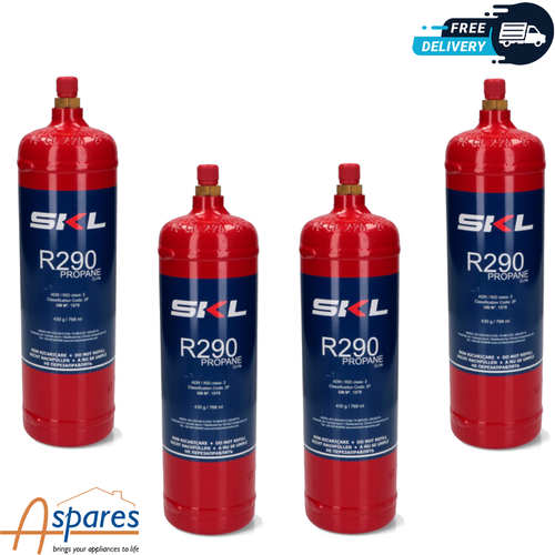 4X Fridge Freezer Compressor Refrigerant Isobutane Gas Canister ...