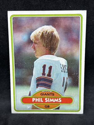 1980 Topps #225 Phil Simms ROOKIE RC GIANTS Ex | eBay