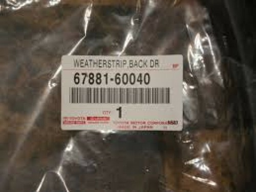 Toyota Genuine OEM Weatherstrip, back door New Part LAND CRUISER 67881 ...
