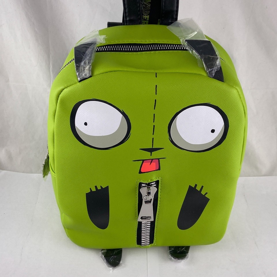 Invader Zim Gir Mini Backpack Bag Green Pig Doom Faux Leather ...