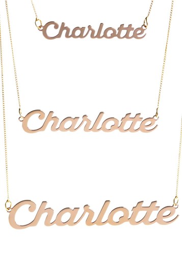 9ct Gold Personalised Name plate for her, perfect gift for any occasion ...