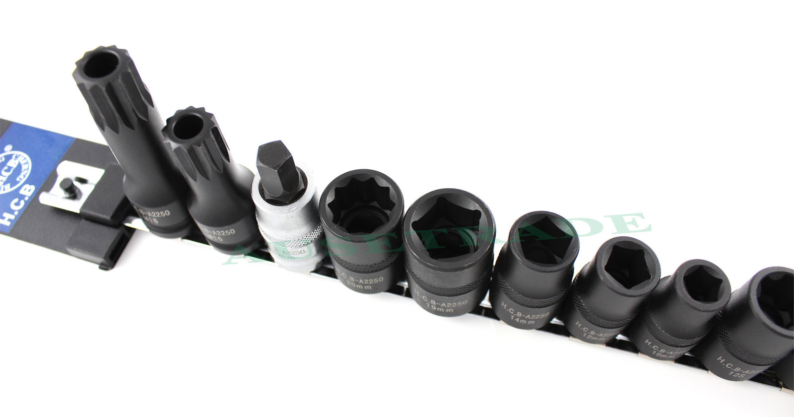 13PC SPECIALIST SOCKET SET INDUSTRIAL QUALITY SPECIALTY TOOLS HARDENED ...