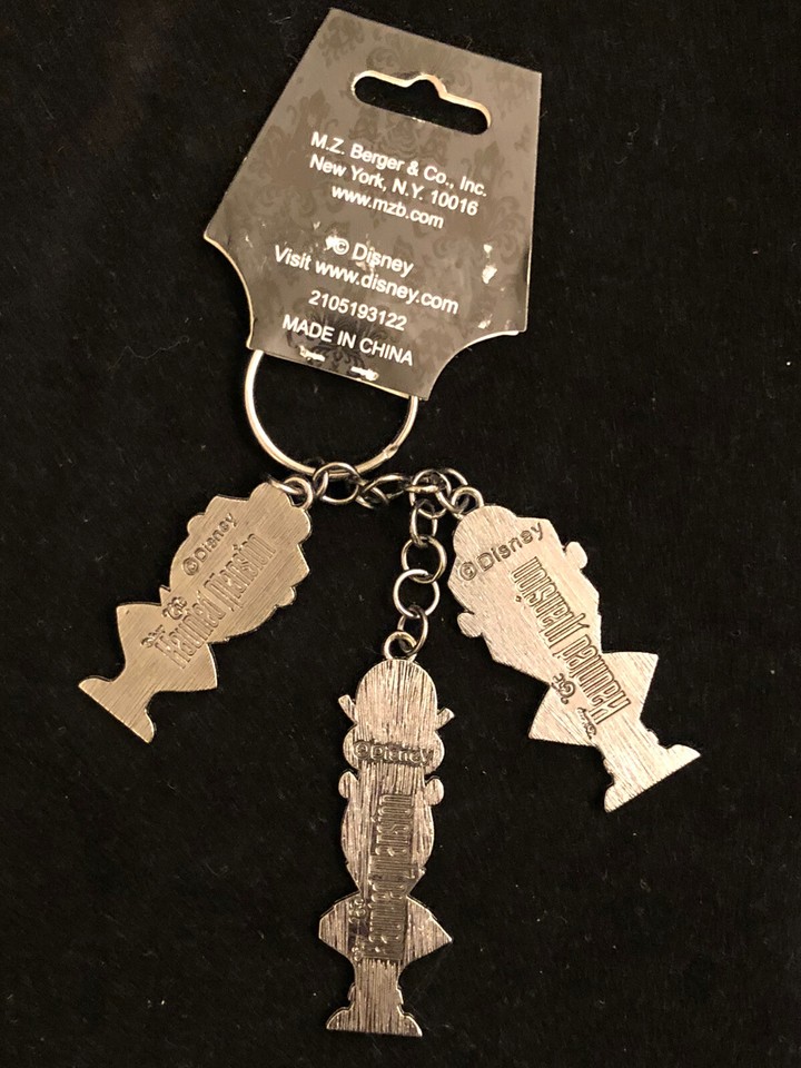 NEW DISNEY HAUNTED MANSION KEY CHAIN - 3 GHOST BUST CHARMS | eBay