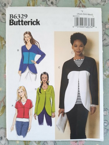 Butterick Sewing Pattern 6329 B6329 Women's Jackets Size Xsm-Med NEW | eBay