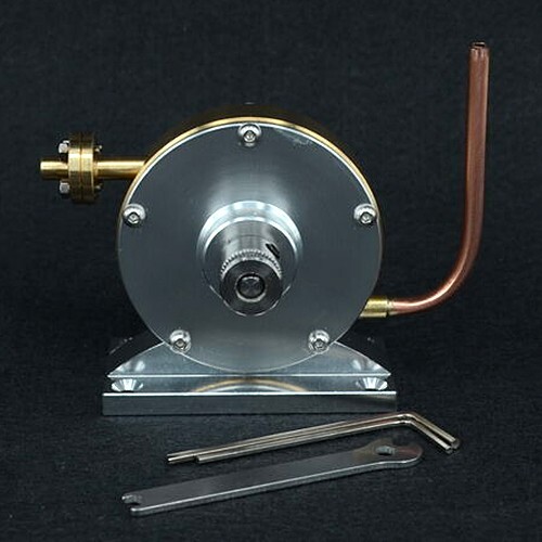 Mini Live Steam Turbine Engine, 40,000 RPM, Brass & Aluminum ...