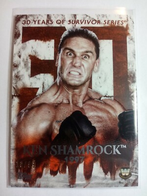 WWE Ken Shamrock SS-10 2018 Topps Undisputed Orange Parallel Card SN 10 ...