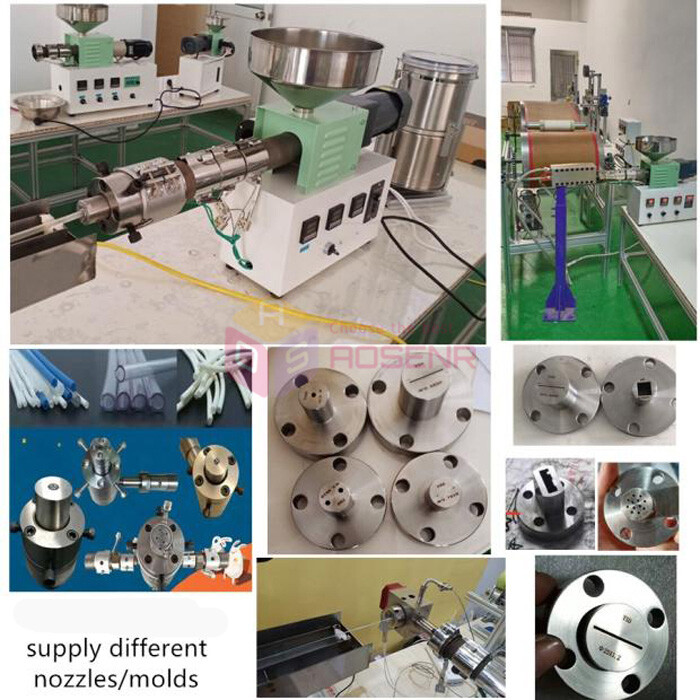 SJ15 Lab Desktop Single Screw Extruder Plastic Injection Molding ...