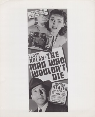 Marjorie Weaver + Lloyd Nolan in The Man Who Wouldn't Die (1942) ️ Photo M 468 | eBay