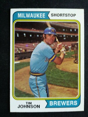 1974 Topps Baseball Card # 554 Tim Johnson RC - Milwaukee Brewers | eBay