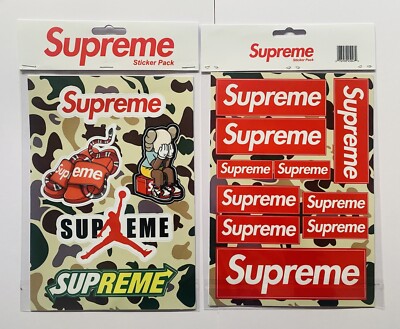 SUPREME STICKER PACK - 15 stickers. All weather. Cut to shape. | eBay UK