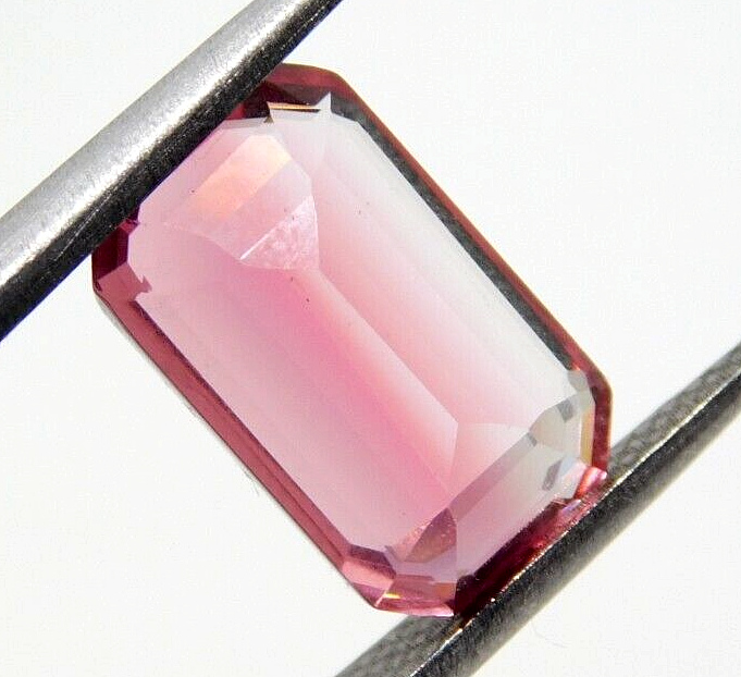 4.45Ct Natural Certified Bi-Color Brazilian Topaz Emerald Shape Loose ...