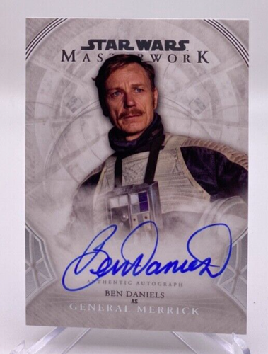 TOPPS Star Wars MASTERWORK GENERAL MERRICK AUTO BEN DANIELS | eBay