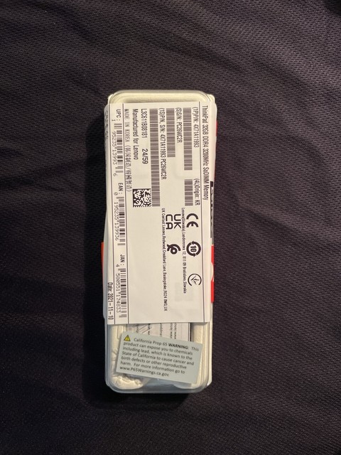 Lenovo 4X71A11993 RAM Module 32gb Ddr4 SDRAM Memory 3412492 for sale ...