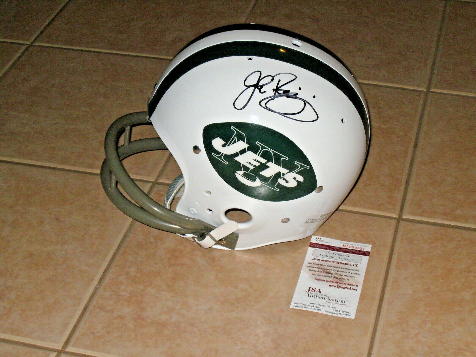 Joe Namath John Riggins signed New York Jets HOF NFL Full Size TK ...