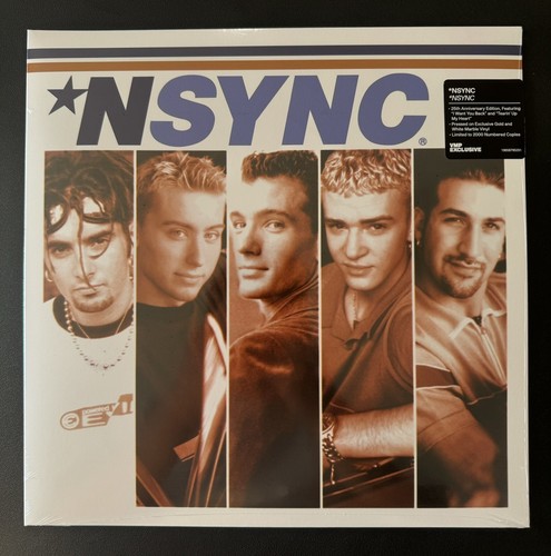 NSYNC 25th Anniversary Gold & White Marble VMP Vinyl LP Limited # 1578/ ...