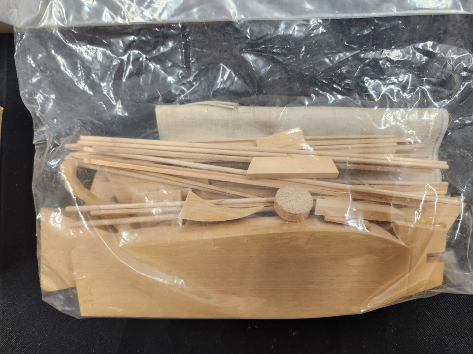 Vintage balsa wood model boat/ship kit Made in Japan Mayflower no 5033 ...