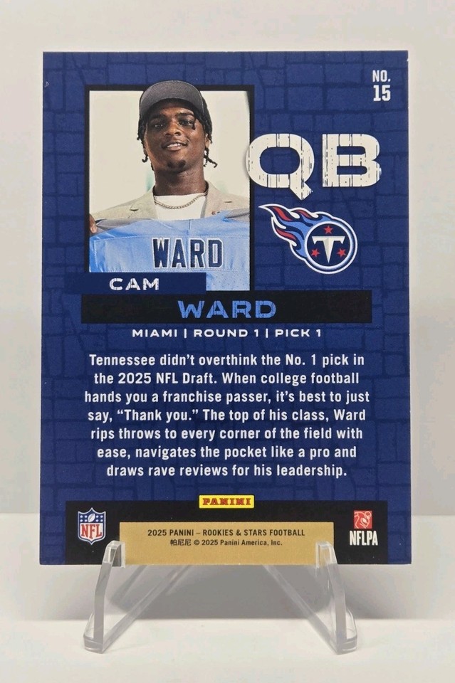 2025 Panini Rookies & Stars Draft Class Cam Ward #15 Purple (RC) /35 | eBay