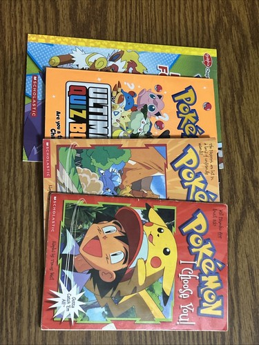Pokemon Scholastic Paperback Books Lot of 4 | eBay