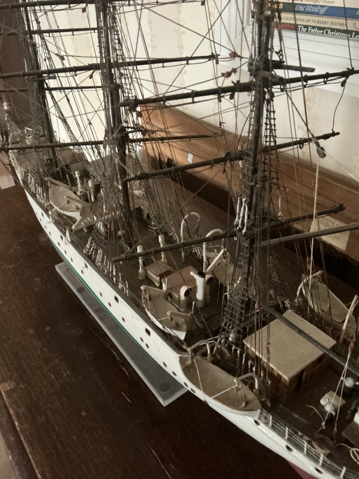 Large ship model Danmark | eBay UK