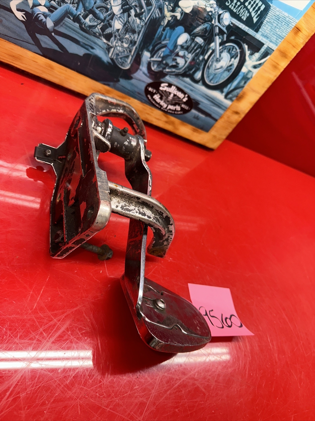 Harley Softail 84-99 Right Brake Pedal Floorboard Mount Bracket ...