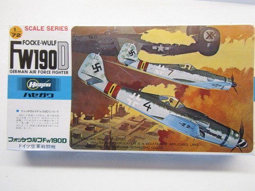 Hasegawa 1:72 Scale Focke Wulf Fw190D WWll Fighter Model Kit # A008:250 ...