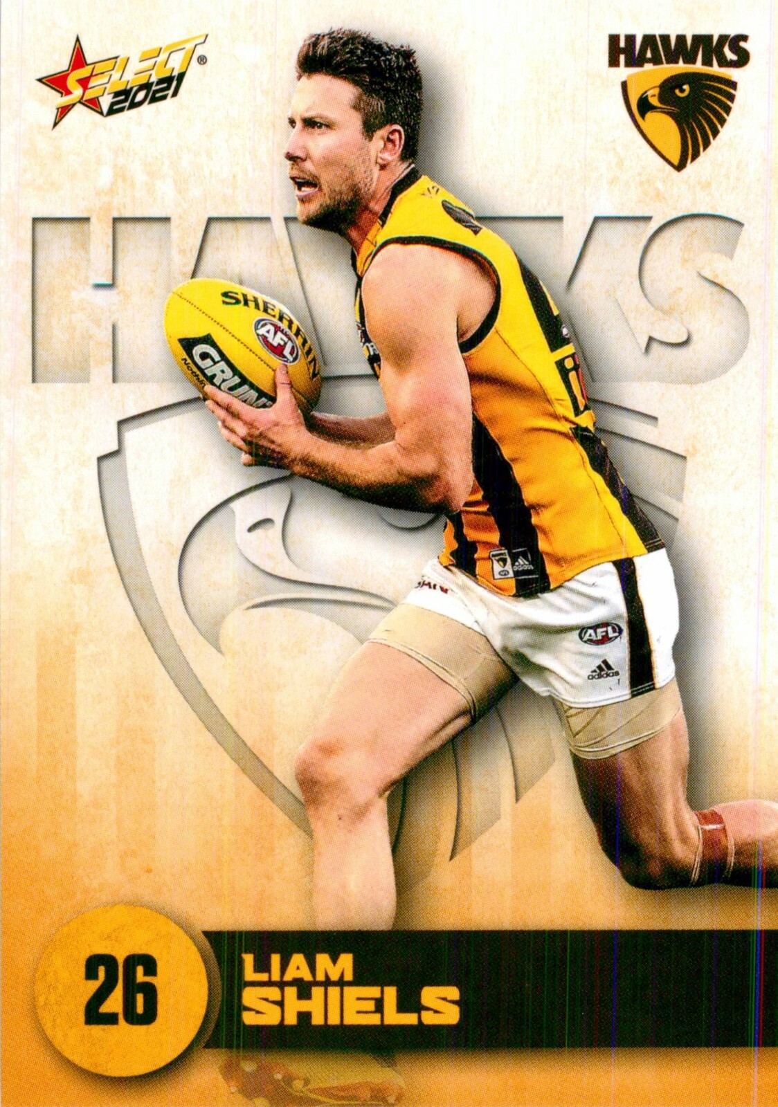 New 2021 HAWTHORN HAWKS AFL Card LIAM SHIELS Footy Stars | eBay