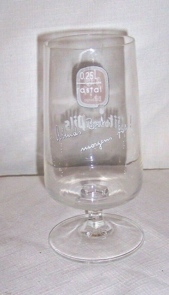 Vintage Bitburger Pils 0.25 L RASTAL German Beer Glass 5 3/4 " tall | eBay