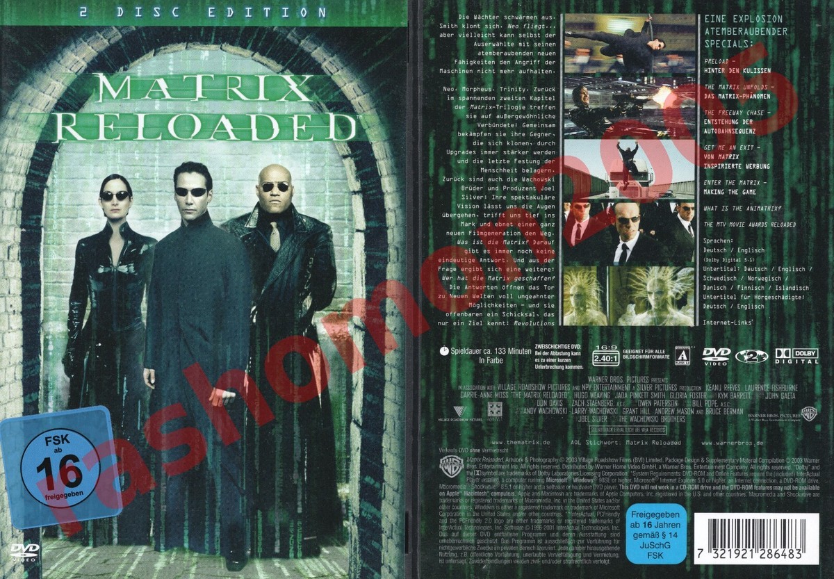 The Matrix Reloaded Dvd Opening To The Matrix: Reloaded 2003 (2003