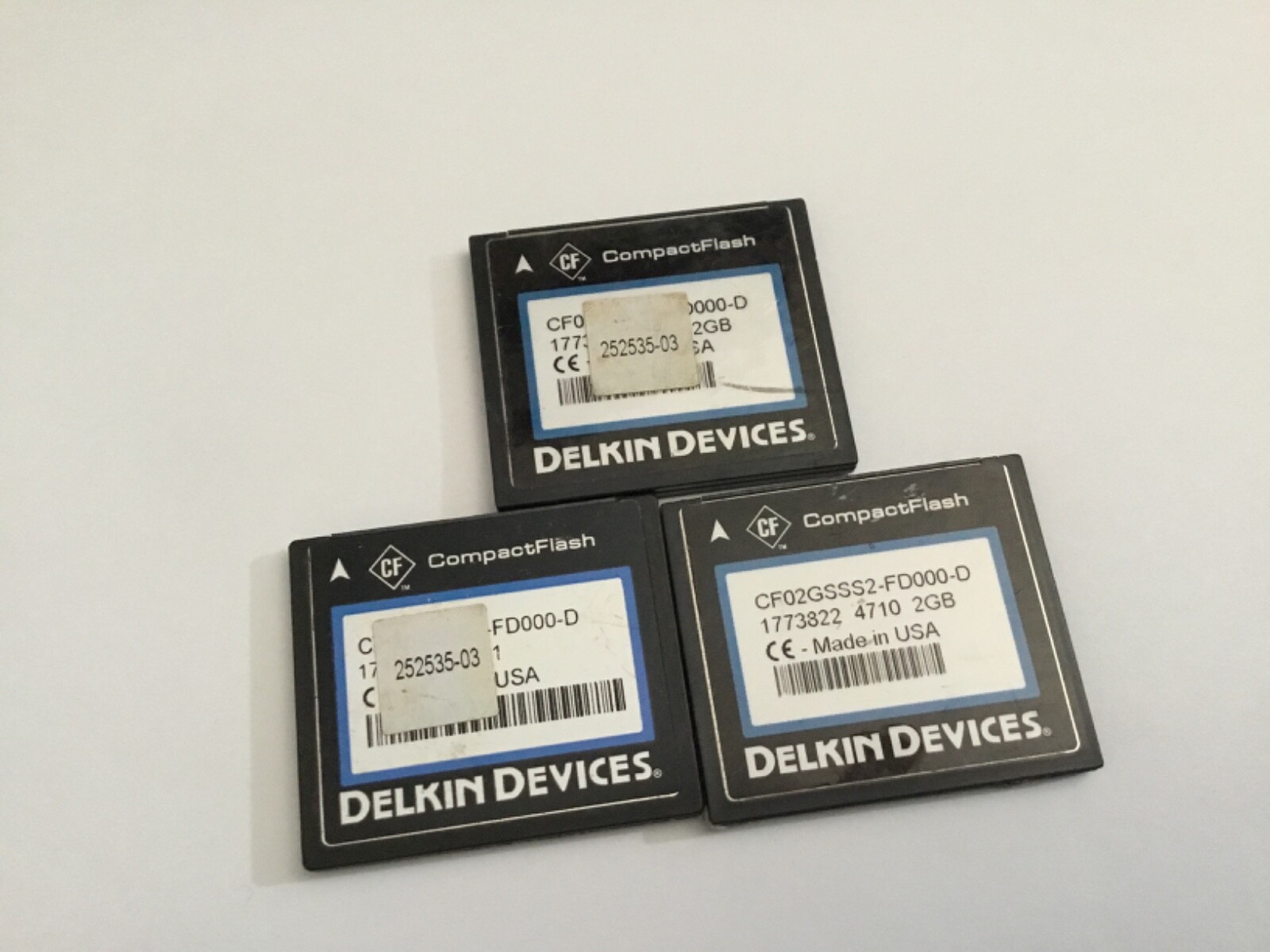 Lot of 3pcs 2GB Delkin compactflash memory card for canon Nikon CF | eBay