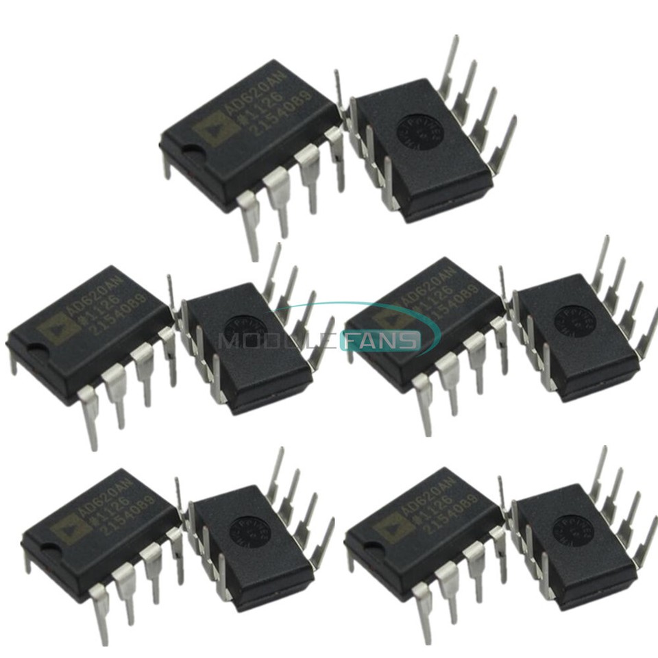 10PCS Instrumentation Amplifier IC AD620 AD620AN AD620ANZ DIP-8 | eBay