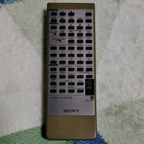 Sony RM-SM1 Audio Remote Control for MDS-MX1 CD MD Cassette Tested ...