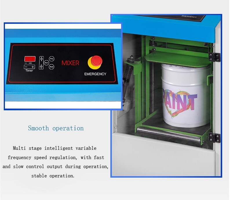 Upgrade 5 Gallon Automatic Clamping Paint Shaker 110V High Speed Paint ...