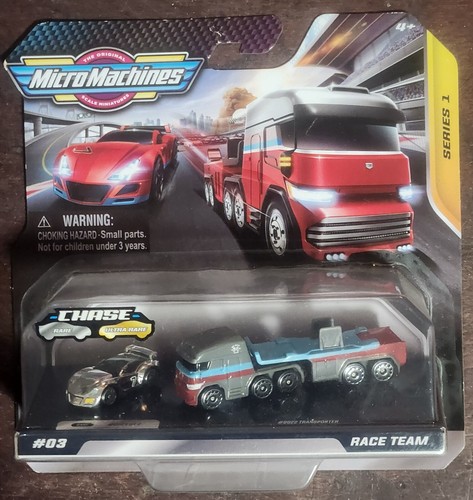 Micro Machines Race Team # 03 Series 1 2020 Chase Rare Silver GT-7 ...