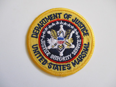 vintage 1980s Department of Justice United States Marshal Police Patch ...