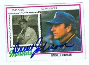 Darrell Johnson autographed Baseball Card (Seattle Mariners) 1978 Topps ...