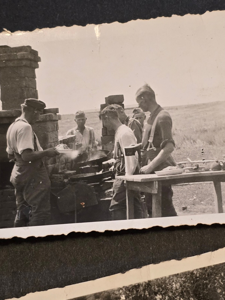 HUNGRY WEHRMCHT SOLDIERS EAT AT CAMP WWII WW2 German Wartime Military ...