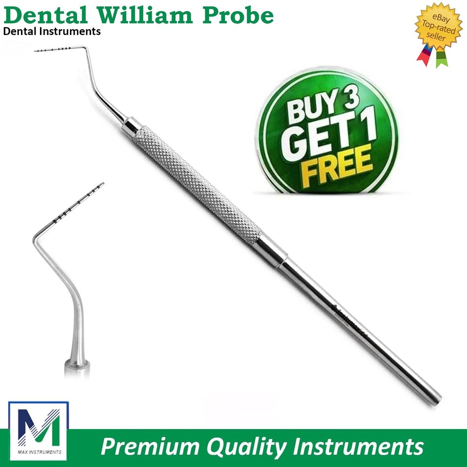 William Probes Color Coated Dental Periodontal Perio Probes Fast ...